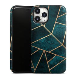 DeinDesign iPhone 11 Pro Handy Panzer Handyh&uuml;lle robuste Outdoor H&uuml;lle Schutzh&uuml;lle gl&auml;nzend Elisabeth Fredriksson Stone Gold & Copper Tough Case