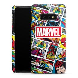DeinDesign Galaxy S10e Handy Premium Case Smartphone Handyh&uuml;lle Schutzh&uuml;lle matt Muster Comic Marvel Premium Case