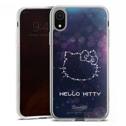 DeinDesign iPhone Xr Handy Silikon H&uuml;lle Case transparent Handyh&uuml;lle Merchandise Hello Kitty Weltall Silikon Case