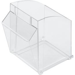 Klappkasten aus Styrolux&reg;, LxBxH 128 x 128 x 133 mm, VE 8 Stk, transparent kaiserkraft