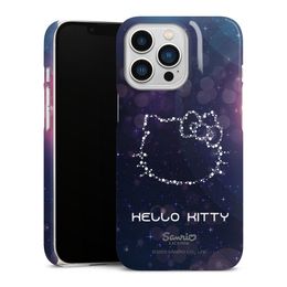 DeinDesign iPhone 13 Pro Handy Premium Case Smartphone Handyh&uuml;lle Schutzh&uuml;lle gl&auml;nzend Merchandise Hello Kitty Weltall Premium Case