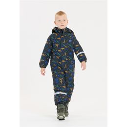 Schneeoverall ZIGZAG "Tower", Jungen, Gr. 152, EURO-Gr&ouml;&szlig;en, dunkelblau, orange, 100% Polyester, lang, Overalls, mit wasser- und winddichter TPU-Membran