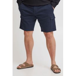 Cargoshorts Blend "BHSiello Big & Tall", Herren, Gr. 3XL, US-Gr&ouml;&szlig;en, blau (navy), Web, 98% Baumwolle, 2% Elasthan, unifarben, regular fit kurz, Hosen, Stilvolle Cargo Shorts mit Taschen in gro&szlig;en Gr&ouml;&szlig;en