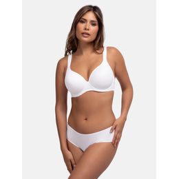 B&uuml;gel-BH Dorina "Rachel", Damen, Gr. 85, Cup B, wei&szlig;, Obermaterial: 72% Polyamid, 28% Elasthan, unifarben, BHs B&uuml;gel-BH, mit Schale, nahtlos vorgeformte Cups, gepolsterte Tr&auml;ger