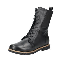 Schn&uuml;rstiefel Andrea Conti "Andrea Conti Stiefel Leder", Damen, Gr. 37, schwarz (schwarz, schwarz), Leder, Schuhe Schn&uuml;rstiefel