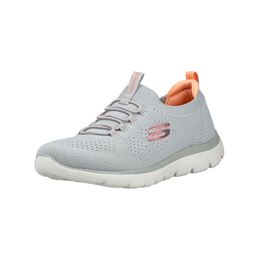 Sneaker Skechers "Skechers Sneaker Textil", Damen, Gr. 39, grau, Textil, Schuhe Sneaker
