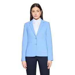 Kurzblazer Betty Barclay "Damen langarm", Damen, Gr. 36, azurine, Obermaterial: 86% Polyester, 14% Elasthan; Futter: 100% Polyester, tailliert normal, Blazer Kurzblazer