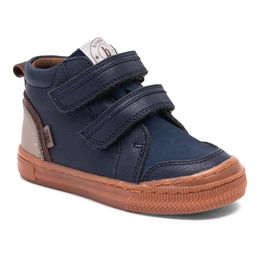 Winterstiefel bisgaard "cuba tex", M&auml;dchen, Gr. 26, blau (dunkelblau), Leder, Schuhe Winterstiefel, Klettschuh mit TEX-Membrane, Gr&ouml;&szlig;enschablone zum Download
