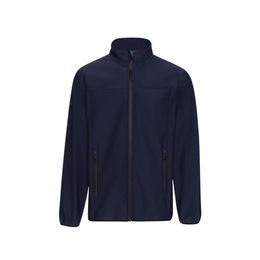 Softshelljacke TRIGEMA "TRIGEMA Softshelljacke RV unisex", Damen, Gr. XXL, blau (navy), Stoff, 88% Polyamid, 12% Elasthan, lang, Jacken Softshelljacke