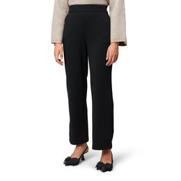 Stoffhose Zero "Damen mit elastischem Bund 28 Inch", Damen, Gr. 38, Normalgr&ouml;&szlig;en, schwarz beauty, Twill, Obermaterial: 96% Polyester, 4% Elasthan, unifarben, figurbetont lang, Hosen Stoffhose, Plain/ohne Details