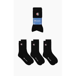 Tennissocken Champion "3 Pack Crew Socks", Herren, Gr. 39-42, nbk, nbk, nbk, ns, Obermaterial: 70% Baumwolle, 28% Polyester, 2% Elasthan, Socken Tennissocken, f&uuml;r sportive Aktivit&auml;ten, aus Baumwolle, Polyester und Elasthan