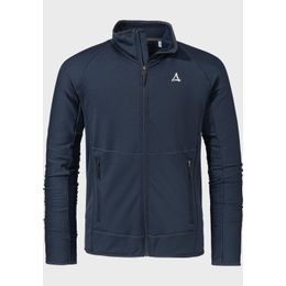 Sch&ouml;ffel Fleecejacke SCH&Ouml;FFEL "Fleece Jk Style Cascata MNS", Herren, Gr. 48, blau (8820, blau), Oberstoff: 94% Polyester, 6% Elasthan, regular fit, hoch geschlossener Ausschnitt, Jacken Fleecejacke