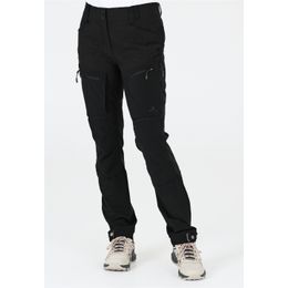 Softshellhose WHISTLER "Kodiak", Damen, Gr. 44, EURO-Gr&ouml;&szlig;en, schwarz, 94% Nylon, 6% Elasthan, mehrfarbig, lang, Hosen Softshellhose, mit praktischen Taschen