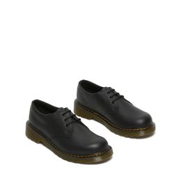 Schn&uuml;rschuh Dr. Martens "1461 Y Black Softy T Youth Lace Shoe", Kinder, Gr. 38, schwarz, Glattleder, Schuhe Schn&uuml;rschuh, Kinderschuh, Schn&uuml;rschuh, Freizeitschuh mit Blockabsatz