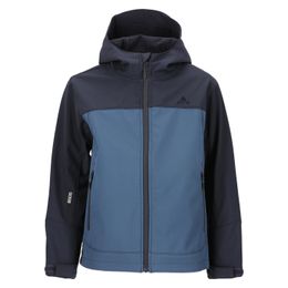 Softshelljacke WHISTLER "Ryder", Jungen, Gr. 176, blau, 94% Polyester, 6% Elasthan, unifarben, normal, ohne Ausschnitt, Jacken Softshelljacke, mit 8.000 mm Wassers&auml;ule