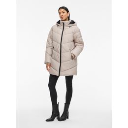 Steppmantel Vila "VIMILJA PADDED COAT - NOOS", Damen, Gr. 40, chateau gray, Steppware, Obermaterial: 100% Polyester, unifarben, regular fit ca. Mitte Oberschenkel, M&auml;ntel Steppmantel
