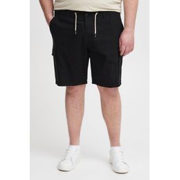 Cargoshorts Blend "BHSiello Big & Tall", Herren, Gr. 3XL, US-Gr&ouml;&szlig;en, schwarz, Web, 98% Baumwolle, 2% Elasthan, unifarben, regular fit kurz, Hosen, Stilvolle Cargo Shorts mit Taschen in gro&szlig;en Gr&ouml;&szlig;en