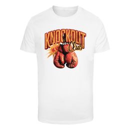 T-Shirt MisterTee "MisterTee Knockout Club Tee", Damen, Gr. XXL, wei&szlig;, 100% Baumwolle, bedruckt, normal, Rundhals, Shirts T-Shirt