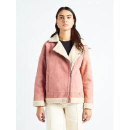 Lederjacke Maze "42023020", Damen, Gr. L, rosa (dusty rose, natural), Obermaterial: 100% Lammleder; Futter: 100% Polyester, Jacken
