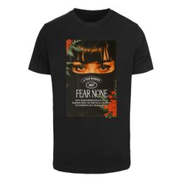T-Shirt MisterTee "MisterTee Fear None Tee", Damen, Gr. XL, schwarz, 100% Baumwolle, bedruckt, normal, Rundhals, Shirts T-Shirt
