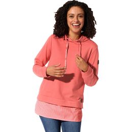 CR&Eacute;ATION L Damen Kapuzensweatshirt koralle Gr&ouml;&szlig;e 40