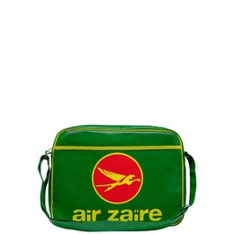 Schultertasche logoshirt "Air Zaire", Damen, Gr. B/H/T: 40cm x 30cm x 40cm, gr&uuml;n (gr&uuml;n, gelb), Polyurethan (PU), bedruckt, mehrfarbig, Taschen Schultertasche, mit Air Zaire-Frontdruck