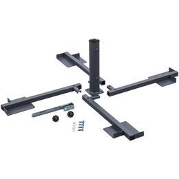 Plattenst&auml;nder Schneider Schirme "Plus", grau, B:89cm H:32,9cm, Stahl, Schirmhalterungen, f&uuml;r 50 mm &Oslash; Rohr