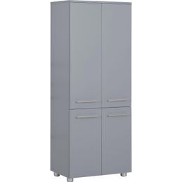Midischrank Optifit "Bern", blau (basalt), B:60cm H:150,4cm T:34,8cm, Holzwerkstoff, Schr&auml;nke, Midischrank