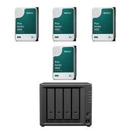 Synology DiskStation DS425+ 4 Einsch&uuml;be NAS-Server Leergeh&auml;use + 32 TB (4x 8 TB) Synology Plus 3.5" SATA 6Gb/s Festplatte