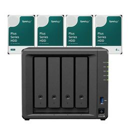 Synology DS925+ DiskStation + 16TB 4x Synology Plus 3.5" SATA 6Gb/s Festplatte 4 TB