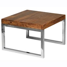 Wohnling WL1.309 Beistelltisch GUNA Massiv-Holz Sheesham 60 cm x 60 cm x 40 cm