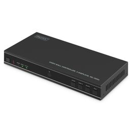 Digitus HDMI Video Wall Controller, 4 Bildschirme 4K/30Hz, HDMI, USB-C, Schwarz