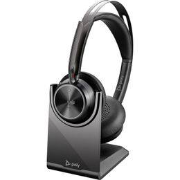 Poly Voyager Focus 2 USB-C Stereo-Headset mit Ladestation
