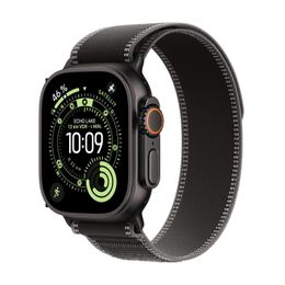 Apple Watch Ultra 3 Titan Schwarz (GPS + Cellular) 49mm (Trail Armband Schwarz/Kohlegrau) S/M