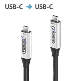 FiberX Serie - USB 3.2 Gen 1 Aktives Glasfaser Kabel USB-C 10.0m