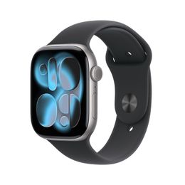 Apple Watch Series 11 Aluminium GPS 46mm Space Grau (Sportarmband Schwarz) M/L