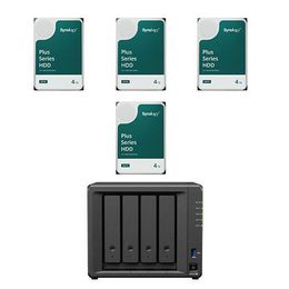 Synology DiskStation DS425+ 4 Einsch&uuml;be NAS-Server Leergeh&auml;use + 16 TB (4x 4TB) Synology Plus 3.5" SATA 6Gb/s Festplatte