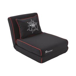 X Rocker Crash Pad Junior Gaming-Klappsessel & Schlafmatratze - schwarz/rot