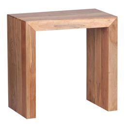 Wohnling WL1.583 Beistelltisch MUMBAI Massiv-Holz Akazie 60 cm x 35 cm x 60 cm