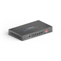 PureTools - 2x1 Telekonferenz Switcher USB C und HDMI Eingang und HDMI Ausgang, 4K (60Hz 4:4:4), USB-C Aufladung bis zu 40Wmit 2 Ports USB Hub und Aud