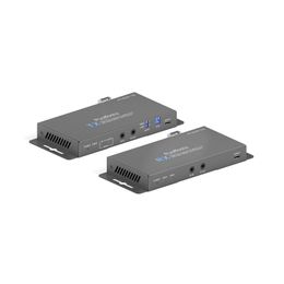 PureTools - HDMI 2.0 Fiber Extender Set - HDMI Fiber Extender 4K (60Hz 4:4:4) mit Audio Insertion und Extraktion
