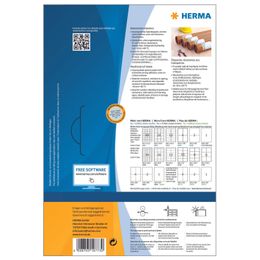 Herma wetterfeste Etiketten 10773 wei&szlig; 105,0 x 148,0 mm