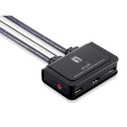 Levelone KVM-0290 2-Port USB HDMI Cable KVM Switch