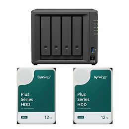 Synology DS925+ DiskStation + 24 TB 2x Synology Plus 3.5" SATA 6Gb/s Festplatte 12 TB
