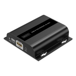 Digitus HDMI Empf&auml;nger f&uuml;r DS-55353, 4K/60Hz 120/200 m, PoE, One-to-Many, CAT, Schwarz