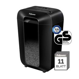 Fellowes LX70 Aktenvernichter mit Partikelschnitt bis 11 Blatt schwarz