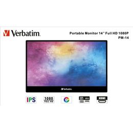 Verbatim Portable PM-14 Monitor 30,6 cm (14,0 Zoll) schwarz