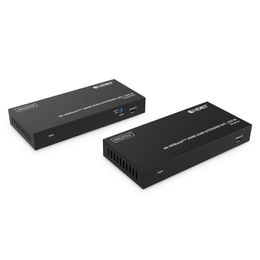 Digitus HDBaseT KVM Extender Set, 150 m 4K/60Hz, USB 1.1, PoC, IR, schwarz