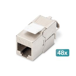Digitus CAT 6A Keystone Modul, geschirmt, 48 Stk. werkzeugfreie Verbindung