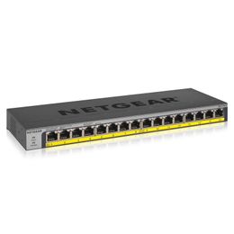 Netgear GS116LP 16-Port Gigabit PoE+ 76W Unmanaged Switch